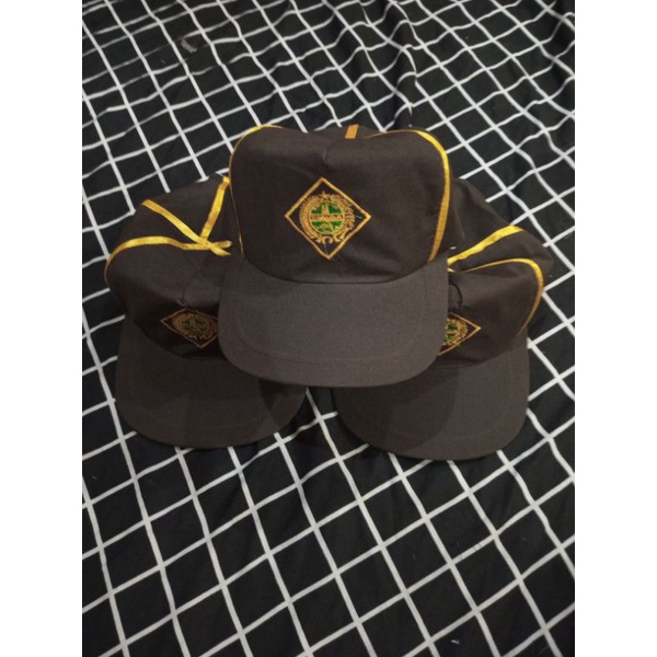 Jual Topi sekolah pramuka siaga laki laki belakang karet | Shopee Indonesia