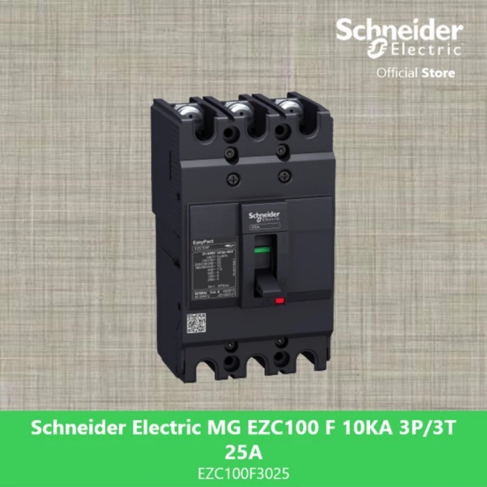 Jual [New] Mccb Ezc100F 25A 3P - Easypatch Ezc100F3025 Schneider New Generation Diskon | Shopee ...