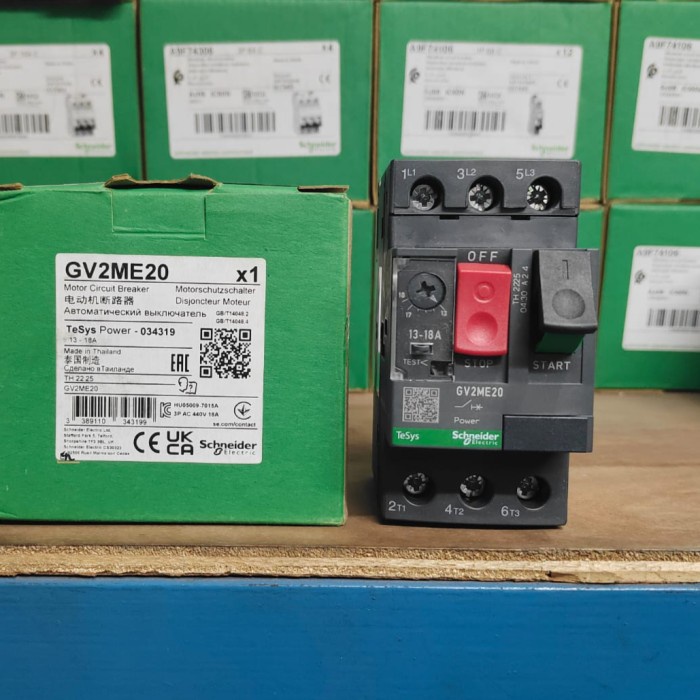 Jual [New] Motor Circuit Breaker / Mcb Schneider 13-18A Gv2Me20 Limited ...