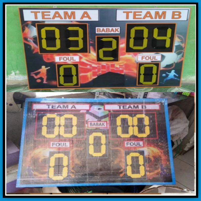 Jual Papan Score Manual/Papan Score Futsal Basket Badminton/Papan Score ...