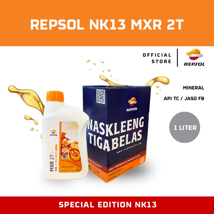 Jual [Original] Oli Motor Repsol Nk13 Blue Mxr 2T Tc/Fb 1 L ...