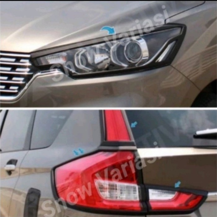 Jual Original Paket Garnis Lampu Depan Belakang All New Ertiga 2018 Hitam 2019 2020 Limited ...