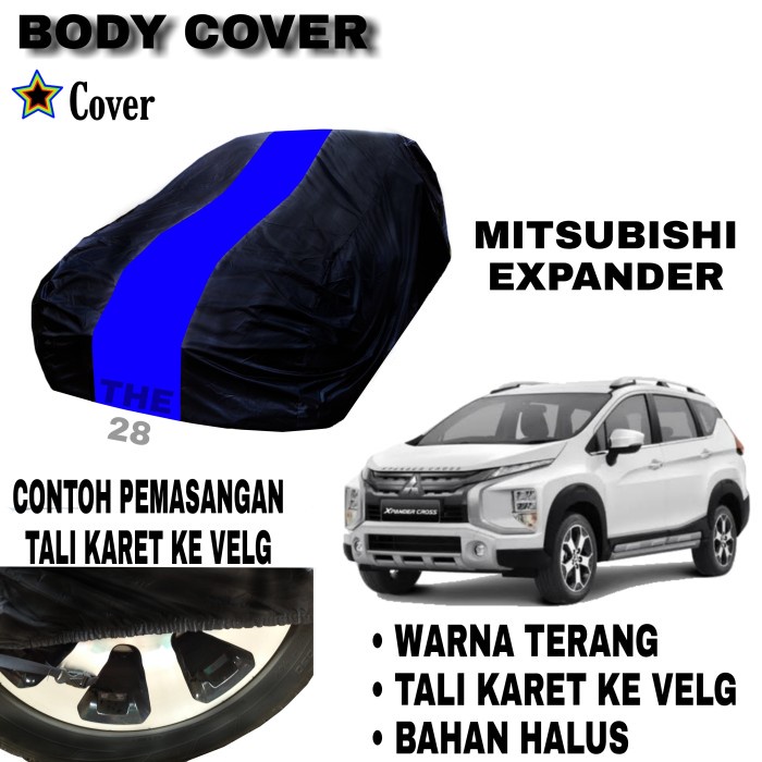 Jual Ready Sarung Mobil Mitsubishi Expander Single Biru Body Cover ...