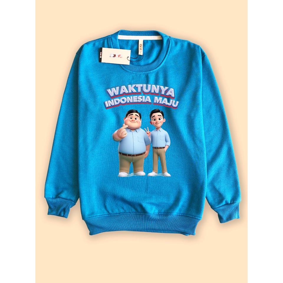 Jual Sweater Crewneck CAMOE Prabowo Gibran Waktunya indonesia Maju ...
