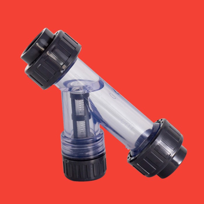 Jual [New] Y Strainer Clear Pvc 1 Pipa Pvc Fitting Dn25 Diskon | Shopee ...
