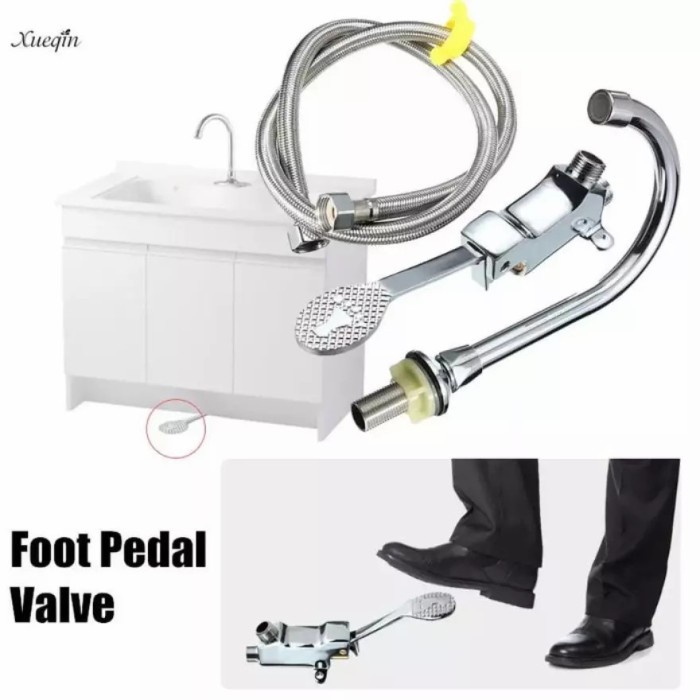 Jual [Original] Kran Wastafel Injak / Kran Pedal / Kran Laboratorium ...