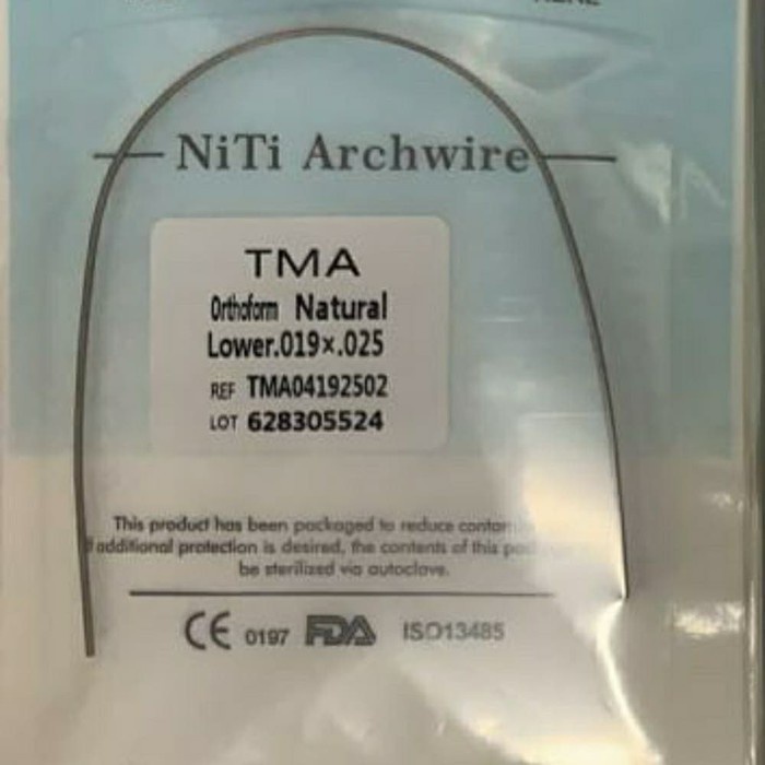 Jual WIRE 019X025 TMA/BETA TITANIUM, BISA UNTUK BRACKET DAMON | Shopee ...