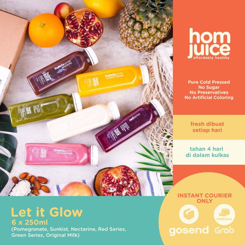 Jual Jus Sehat Jus Detox Cold Pressed Juice | Paket Homjuice Let It ...