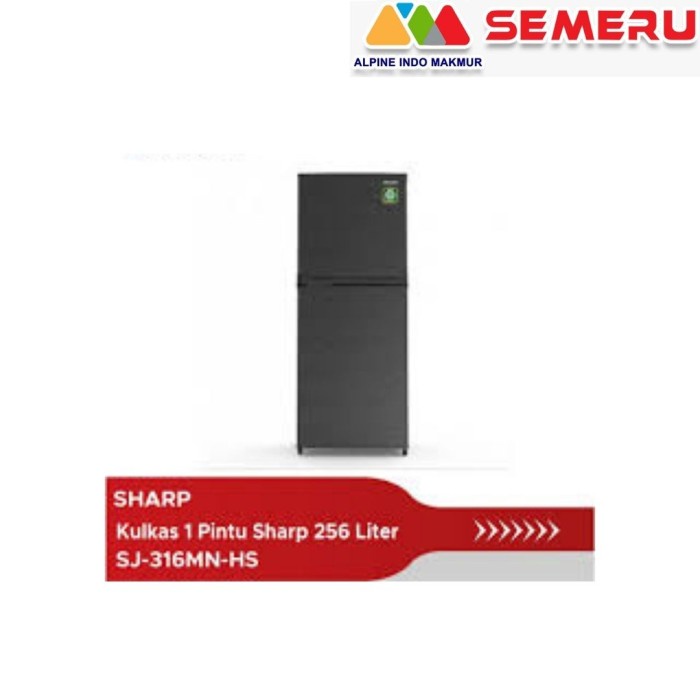 Jual paling diminati] SHARP KULKAS 2 PINTU NEW / SILVER SJ-316 MN-HS ...