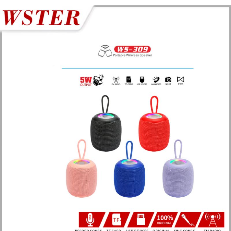 Jual WSTER Original Mic Karaoke microphone Bluetooth wireless WS-309 ...