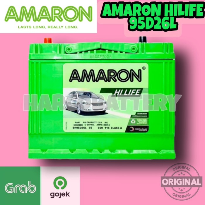 Jual [New] Aki Mobil 95D26L / 80D26L Amaron Hi Life Aki Kering Garansi ...