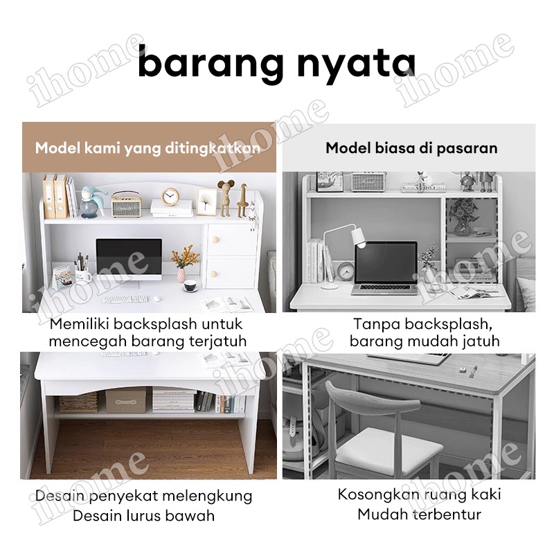 Jual IH Meja Kerja 120CM Meja Tulis Minimalis Meja Kantor Multifungsi ...
