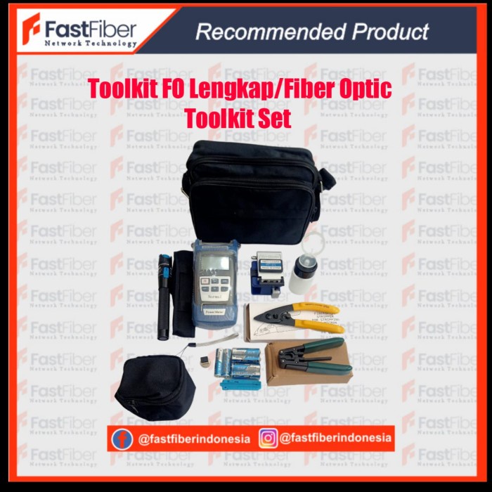 Jual Promo Ftth Tool Kit Set Lengkap Opm Vfl Cleaver Fo Fiber Optik ...
