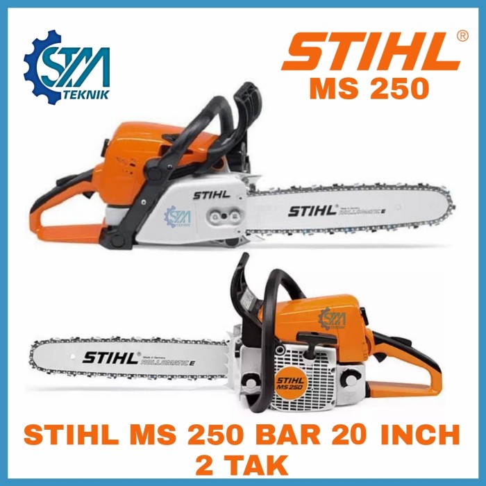 Jual Baru Stihl Ms 250 Mesin Pemotong Kayu 20 Inch Senso 2 Tak Chainsaw Original Limited ...