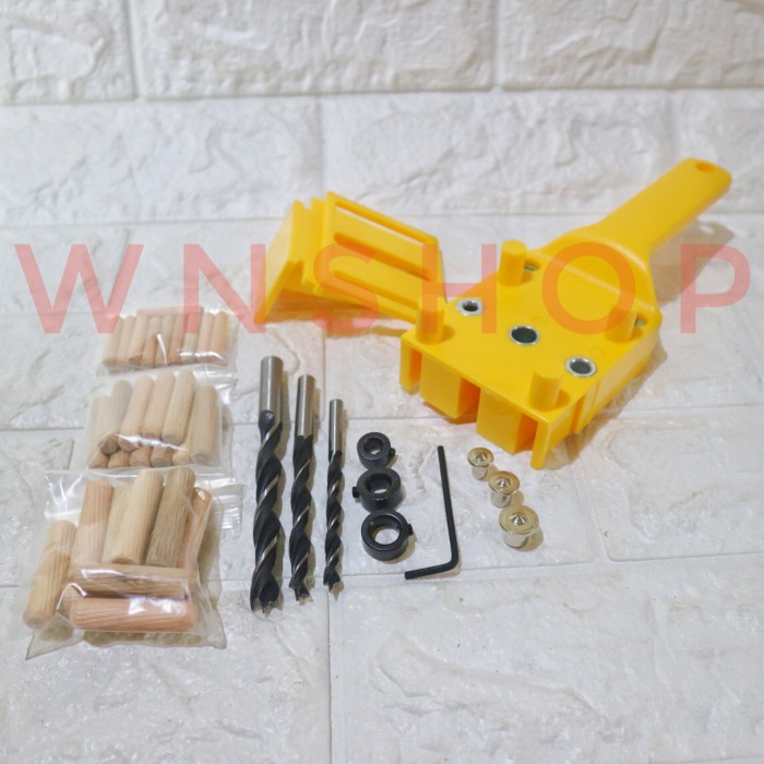 Jual Dowel Jig Set - Paket Dowel Jig Kumplit Mata Bor Kayu Dowel ...