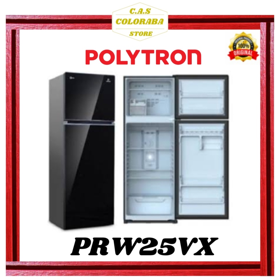 Jual KULKAS POLYTRON PRW25VX KULKAS 2 PINTU INVERTER 240L PRW 25VX ...