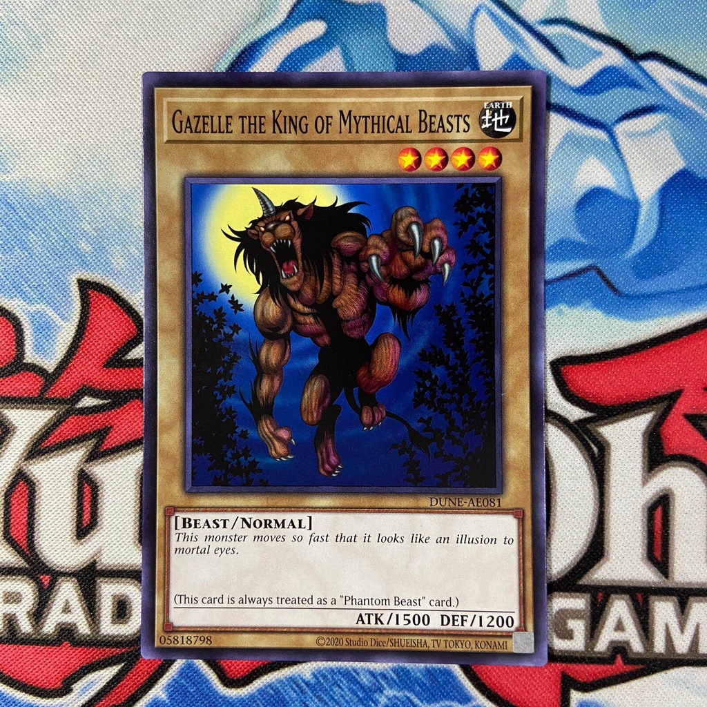 Jual yugioh AE gazelle the king of mythical beasts DUNE-AE081 C original | Shopee Indonesia