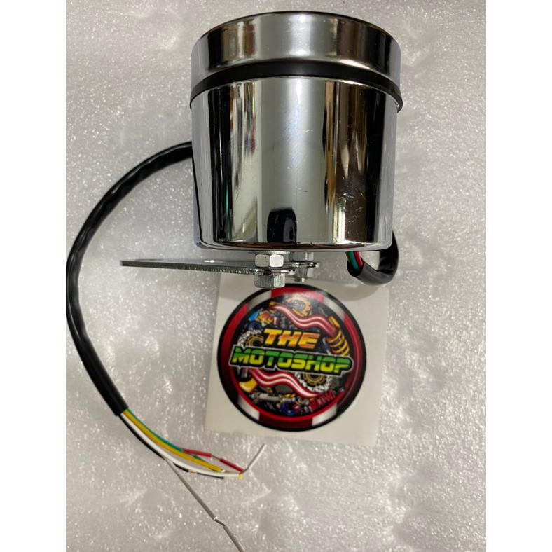 Jual Kekinian Rpm digital Plus Amper Bensin Led Model Bulat Chrome ...