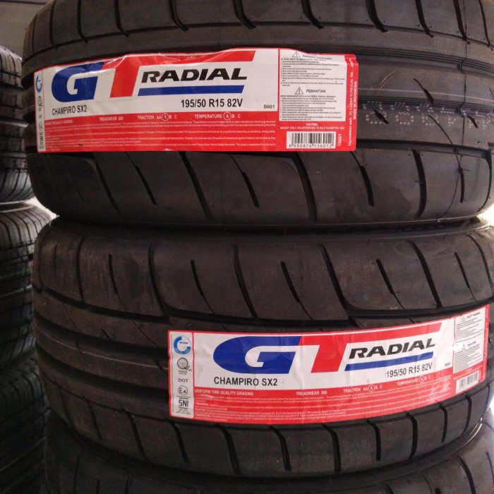 Jual Ban GT radial 195/50R15 champiro SX2 | Shopee Indonesia