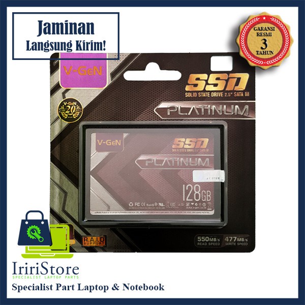 Jual SSD Vgen Solid State Drive V-GeN 128GB SATA III 2.5" inch Original ...