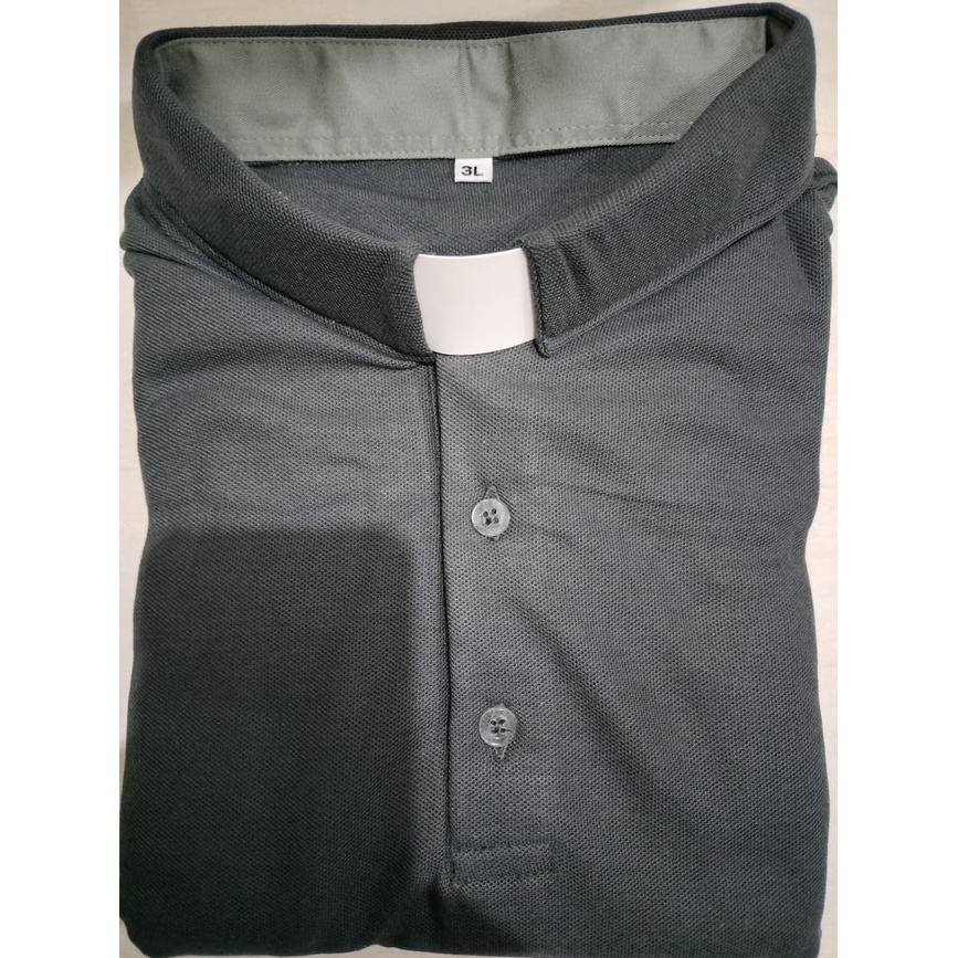 Jual [EXCLUSIVE] BEST QUALITY Kaos Polo Kerah Collar untuk Pendeta/Romo ...