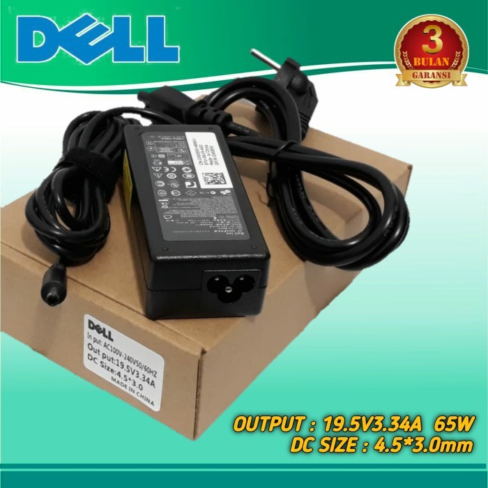 Jual Adaptor Charger Laptop Dell Vostro 14 3000 3400 3468 19.5V3.34A 65W | Shopee Indonesia