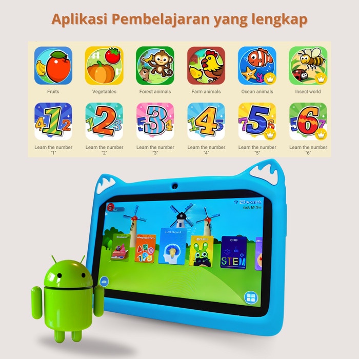 Jual Boc Smartberry Kids Study Tab B88 Kids Tablet, Tab Anak, Tablet 7 ...