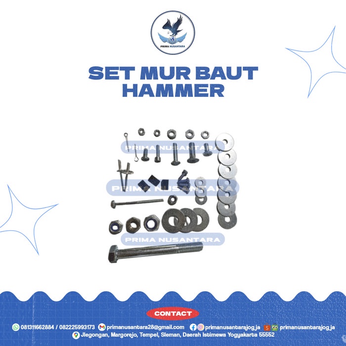 Jual Produk Terbaik] SET MUR BAUT HAMMER SPAREPART BLOWER KANDANG AYAM ...
