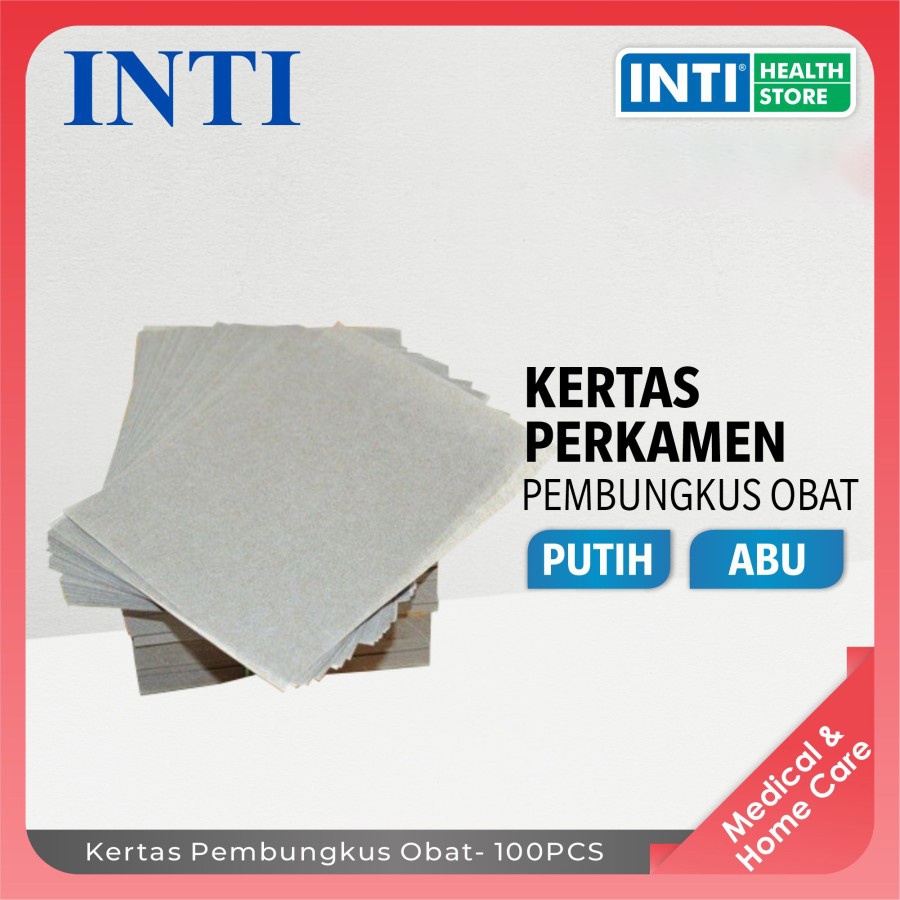 Jual INTIMED | Perkamen | Kertas Perkamen | Kertas Puyer | Pembungkus Obat | Putih Abu | Shopee ...