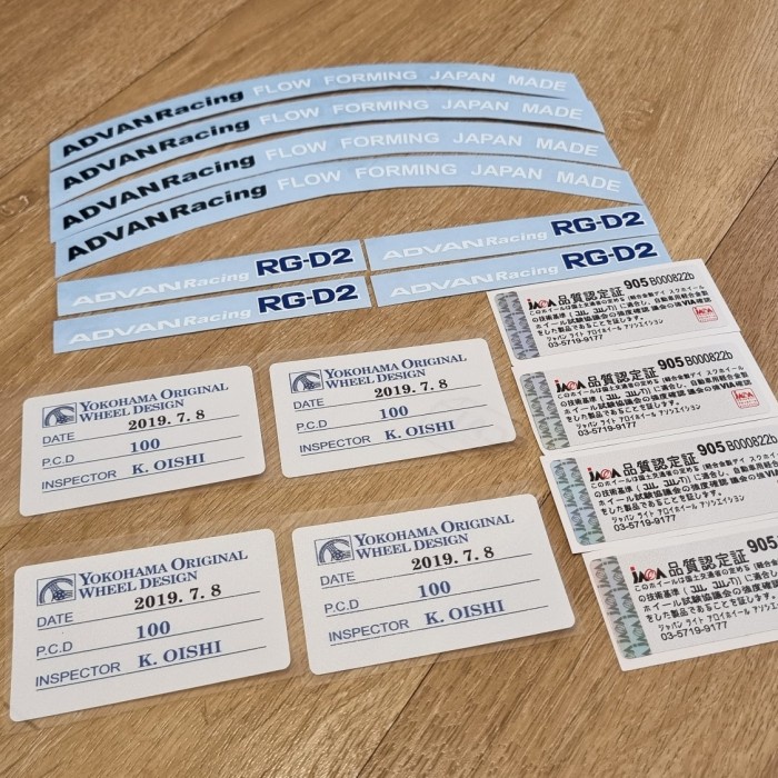 Jual Stiker velg komplit set Advan RGD2 dengan spek dan JAWA -j13 ...