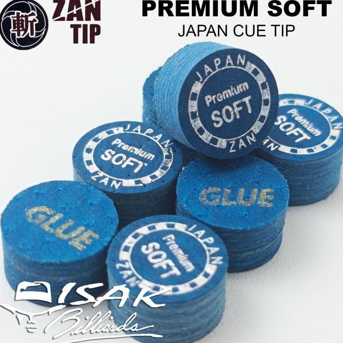 Jual Zan Premium Soft - 14mm Japan Laminated Cue Tip Pool Billiard ...