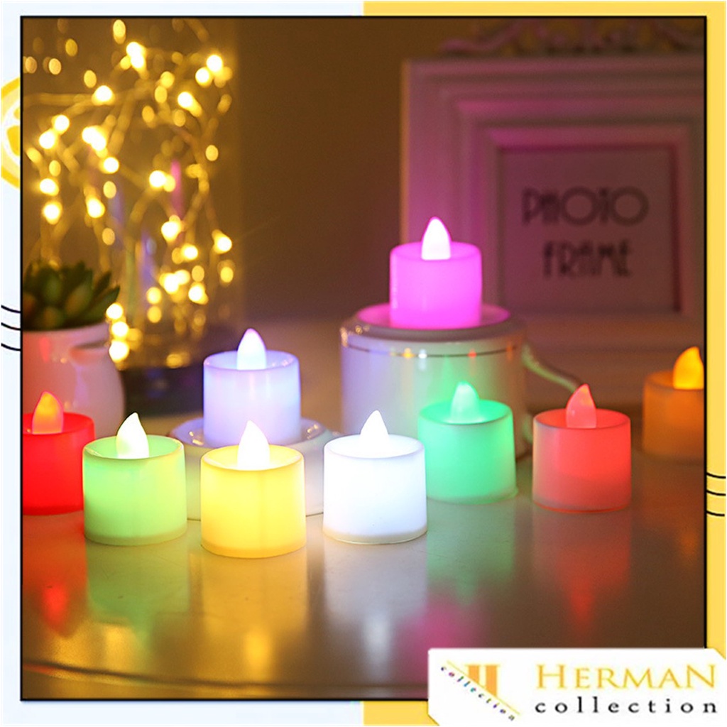 Jual HC Lilin Led Mini Candle Light Lamp Dekorasi Kamar Tidur Rumah ...