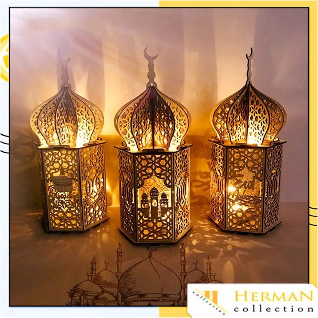 Jual HC Lampu Lentera LED Bentuk Masjid Dekorasi Lebaran Hiasan ...