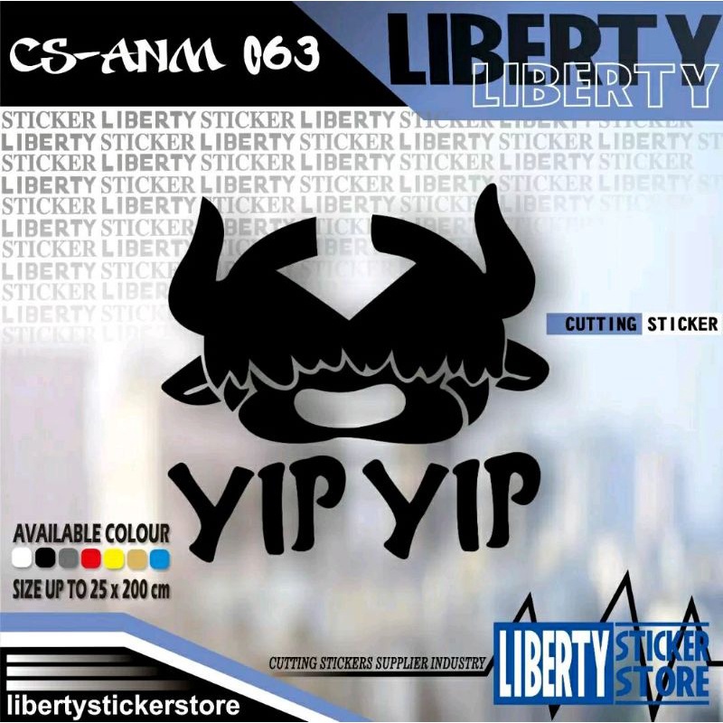Jual Cutting Sticker Appa Yip Yip | Cutting Stiker Appa Yip Yip | Cutting Sticker Avatar ...