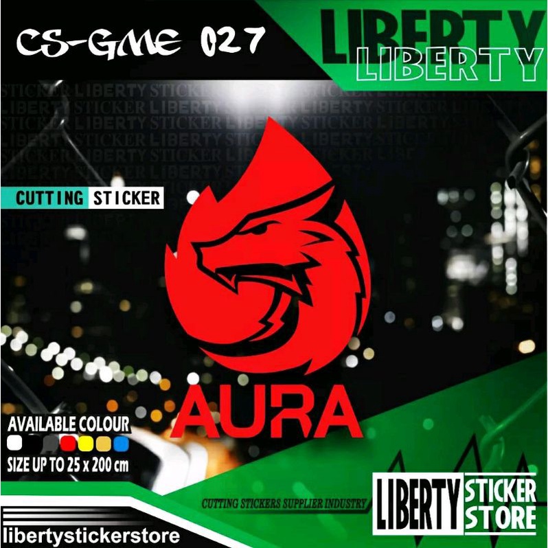 Jual Cutting Sticker Aura Fire Esport | Cutting Stiker Aura Esport ...