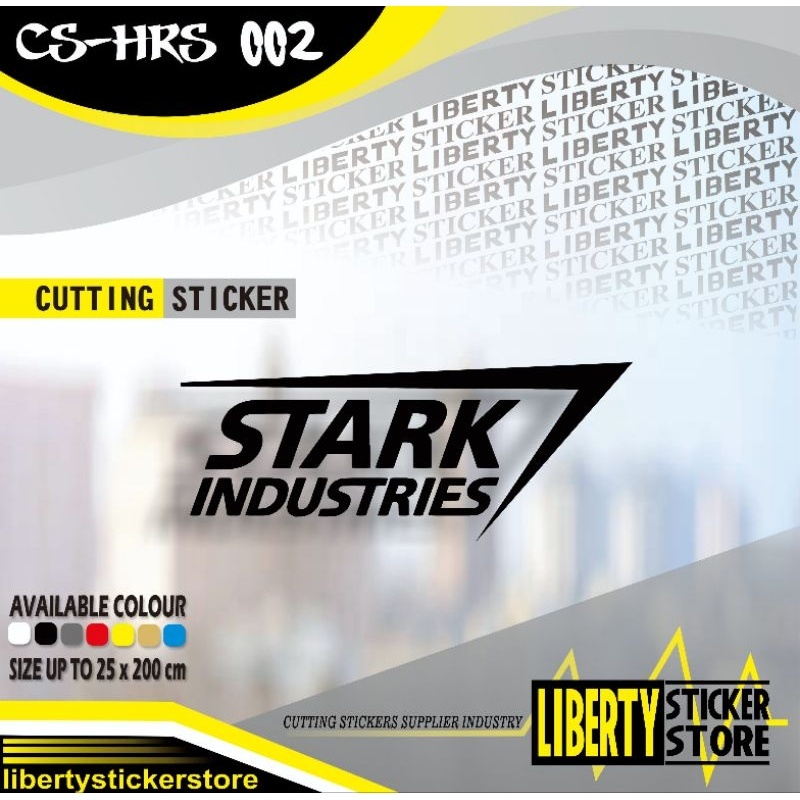 Jual Bebas pilih warna & ukuranstiker | stark industries | cutting ...