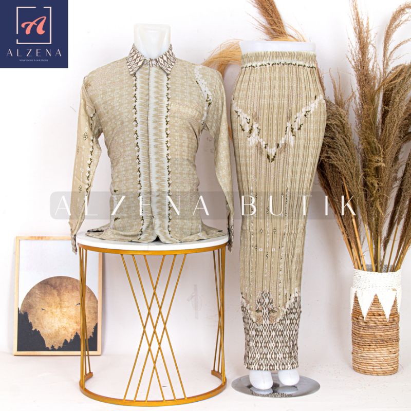 Jual ALZENA BUTIK - BATIK COUPLE // KEMEJA BATIK // ROK PLISKET // ALL ...