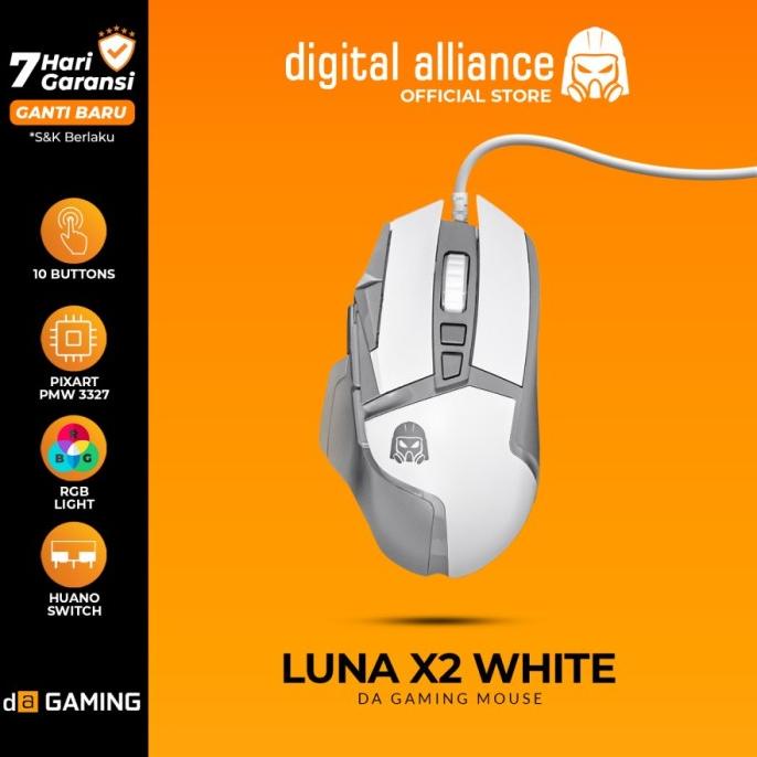 Jual Digital Alliance Luna X2 Rgb Pixart 3327 Huano Mouse Gaming ...