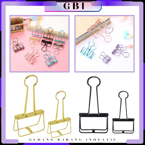 Jual GBI Paper Clip Besi Warna-Warni Klip Penjepit Buku Bahan Metal ...
