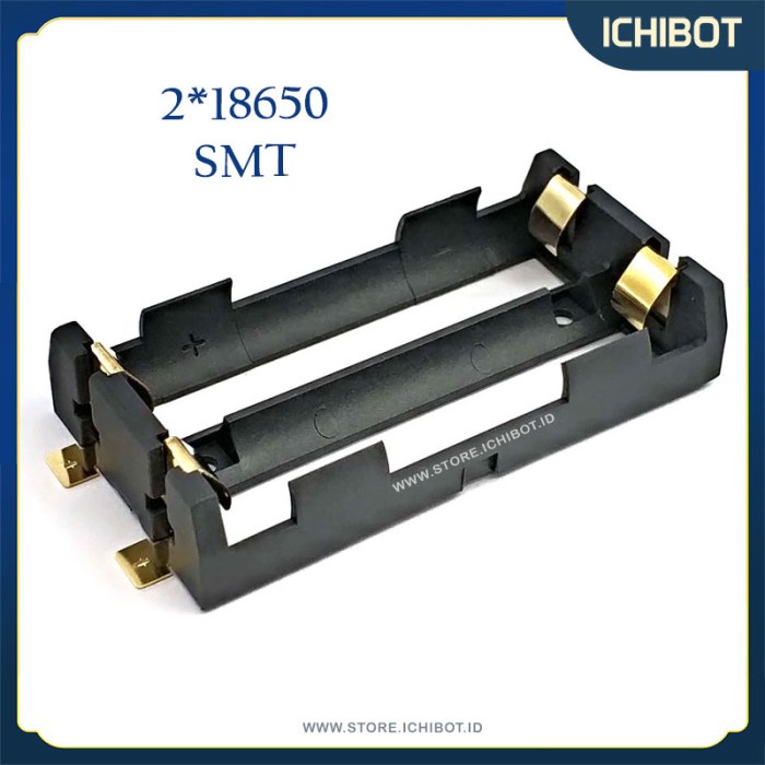 Jual Box 2 X 18650 Tempat Baterai Holder SMD SMT 2x18650 Socket Battery ...