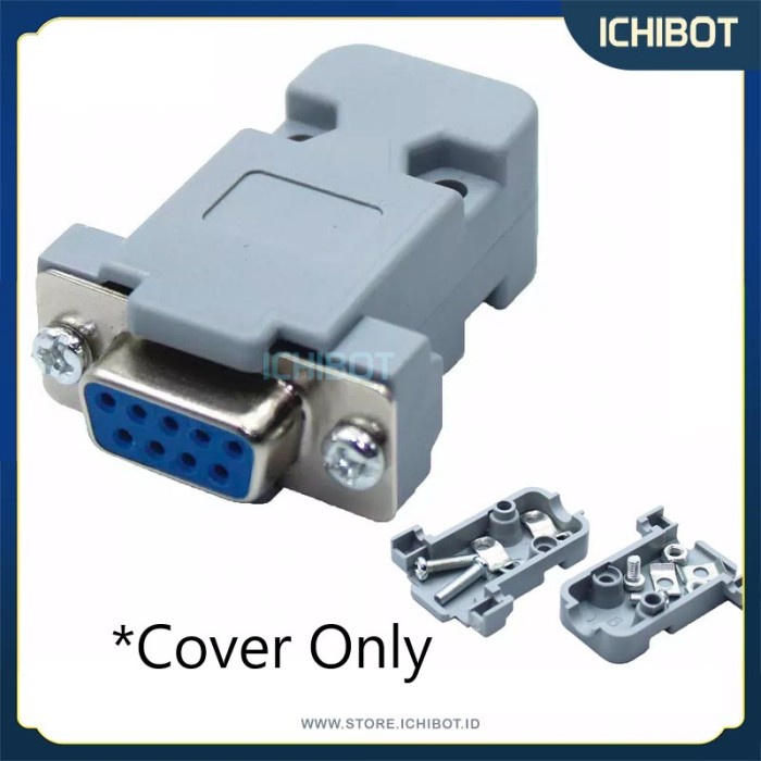 Jual DB9 Female Cover Serial Port Plug RS232 Connector Terminal ...