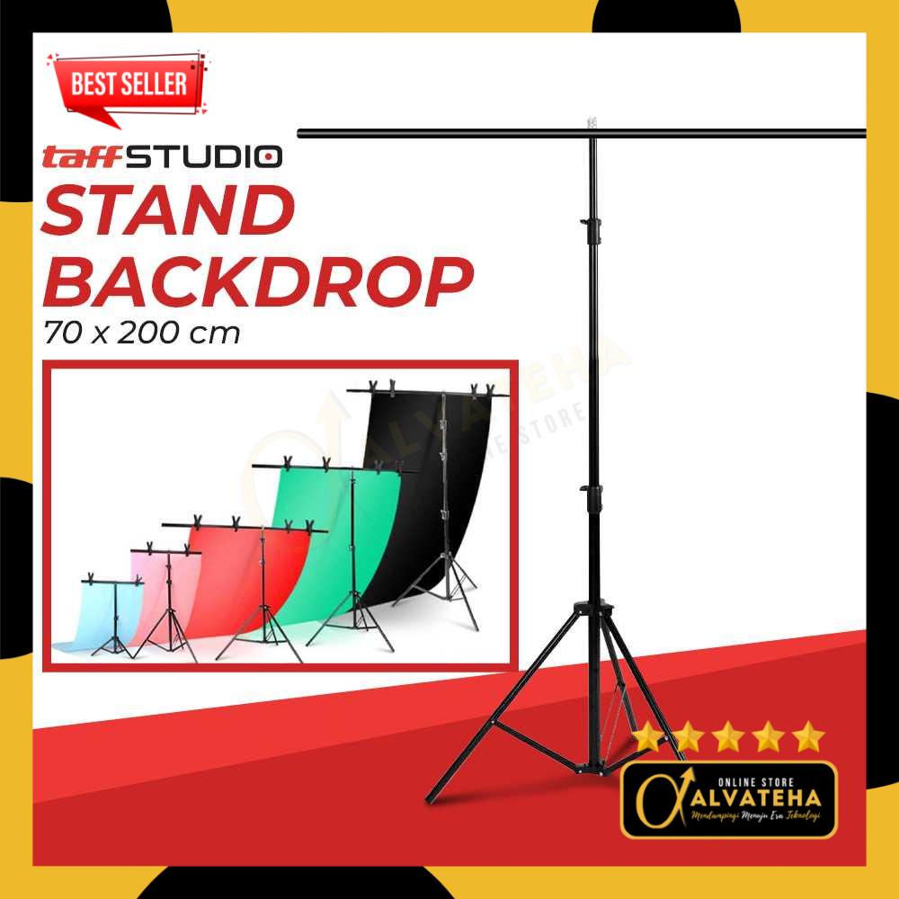 Jual Tripod Bracket Stand Backdrop Foto Studio T-Shape 2 Clip 70 x 200 ...