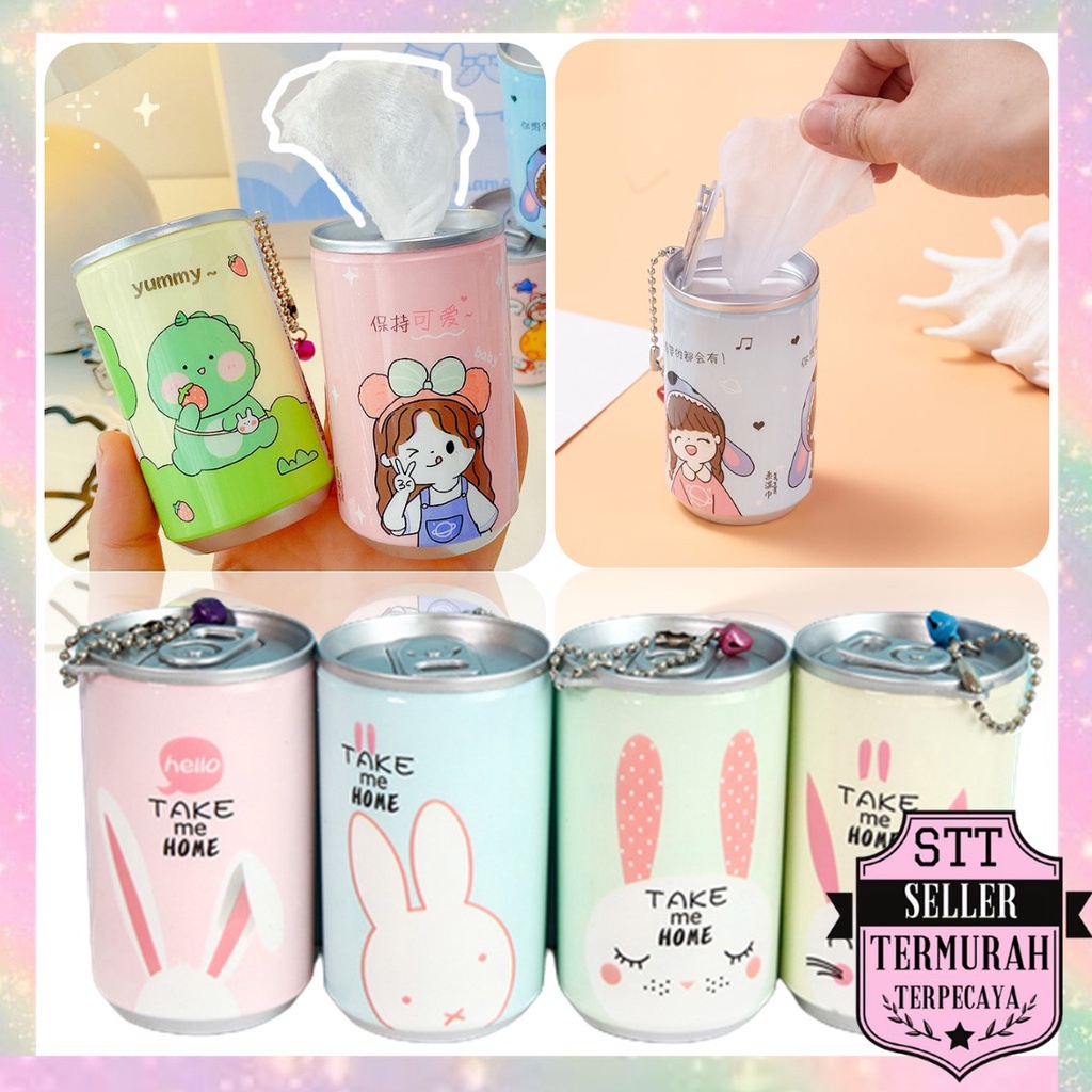Jual STT Tisu Basah Kaleng isi 30 Lembar Kreatif Minuman Kaleng ...