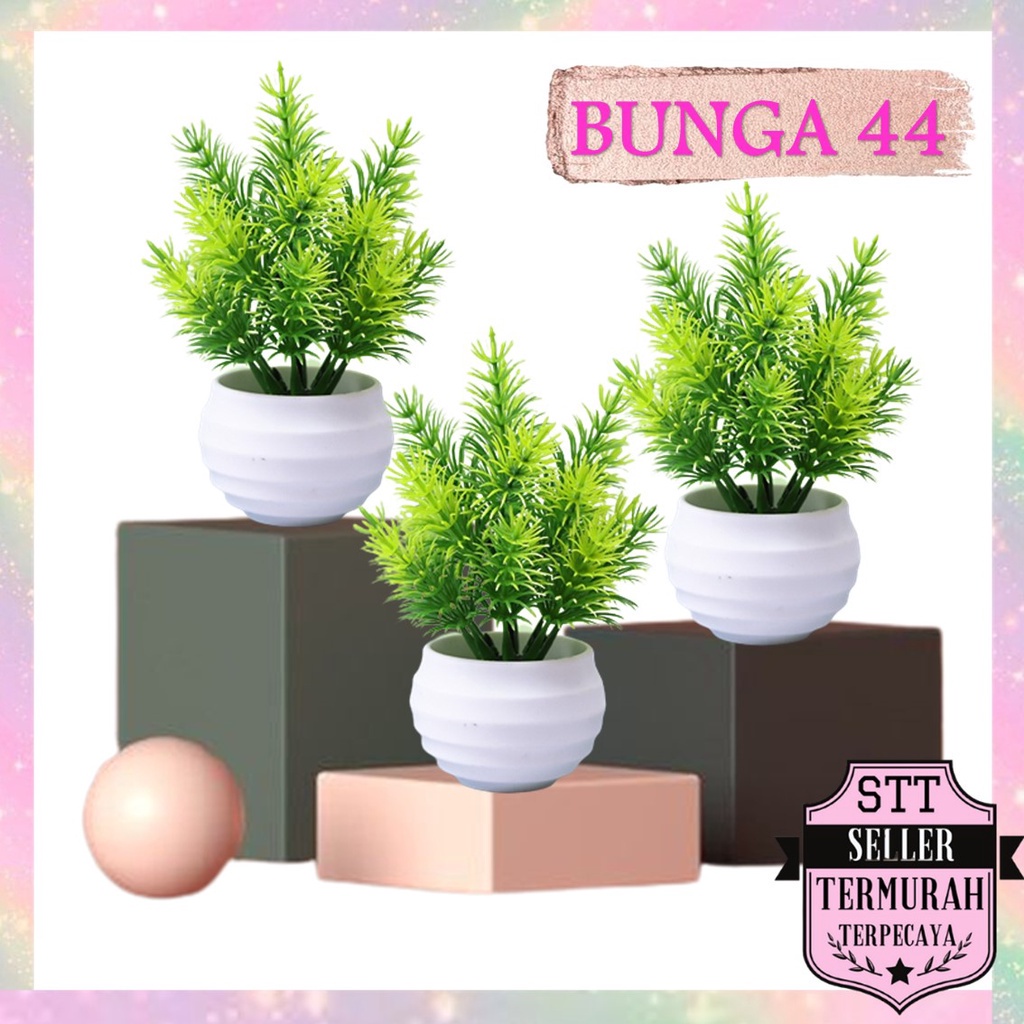 Jual STT Ornamen Rumput Mini Bunga 44 Bunga Rumput Artifisial Plastik ...