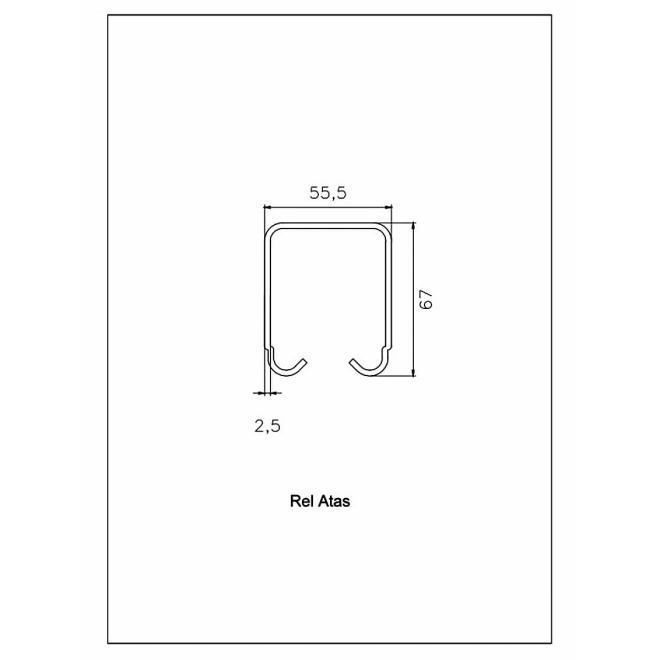 Jual Rel Atas Galvanis 3 Mtr Pintu Besi Garasi | Shopee Indonesia