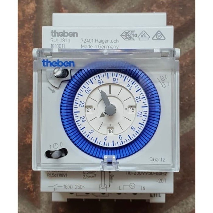 Jual Timer Switch Analog 100-240V AC 24 Jam TheBen SUL 181 D | Shopee ...