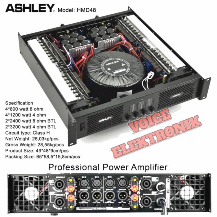 Jual POWER AMPLIFIER ASHLEY HMD 48 ORIGINAL 4 CH CLASS H | Shopee Indonesia