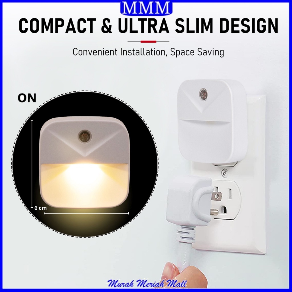 Jual MMM Lampu Tidur LED Model Kotak Tabung Persegi Sensor Otomatis ...