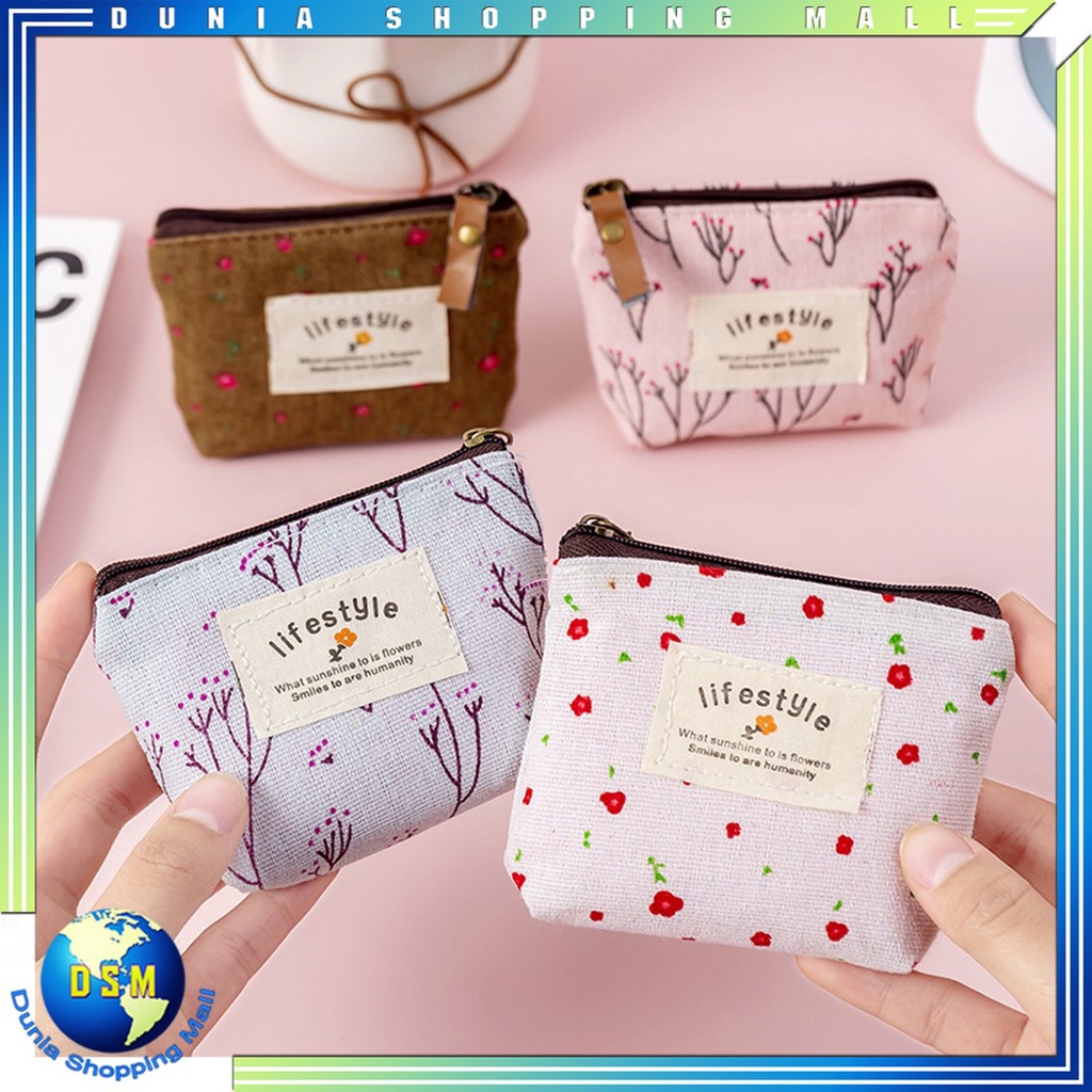 Jual DSM HC Pouch Dompet Koin Resleting Live Style Kanvas Dompet ...