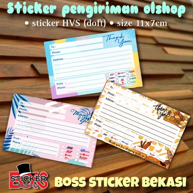 Jual (50 pcs) STIKER LABEL PENGIRIMAN OLSHOP/STIKER LABEL PENGIRIMAN ...